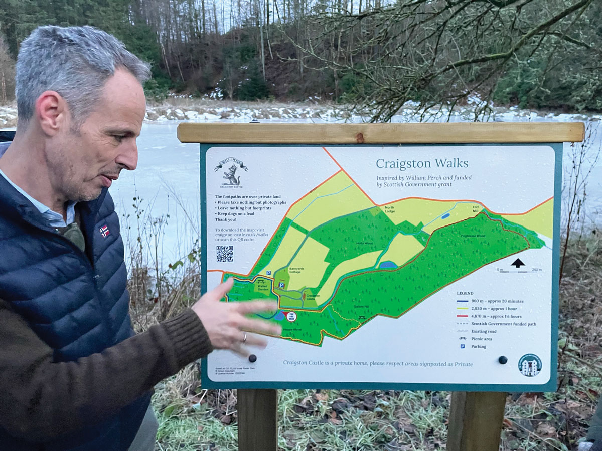 Craigston Walks Opened by William Perch - Craigston Castle